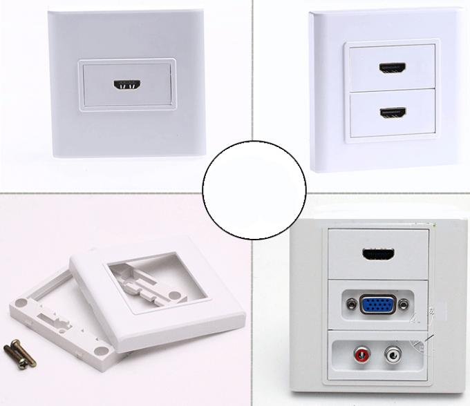 VGA HDMI USB Multimedia Faceplate Wall Plate Outlet Terminal Block ...