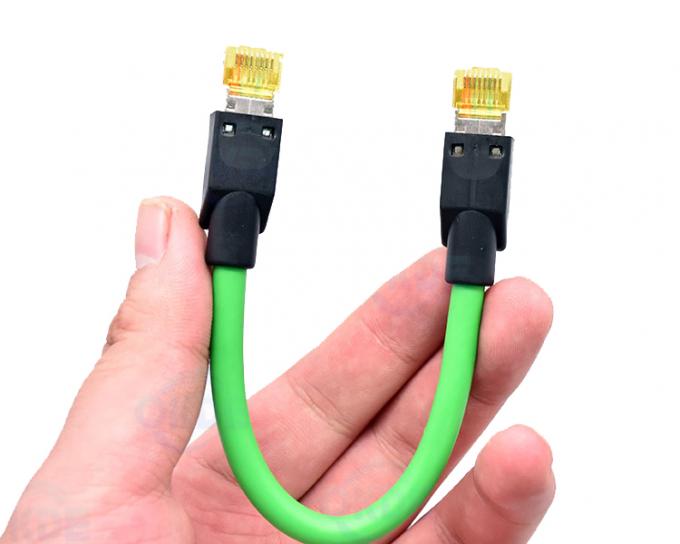 Flexible Drag Chain Cable M12 to RJ45 Plug Connector Ethernet Network ...