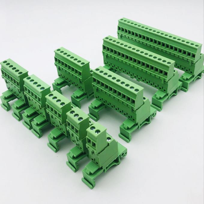 5.08mm / 0.2" Pitch Pluggable Screw Terminal Blocks Din Rail Mounting ...
