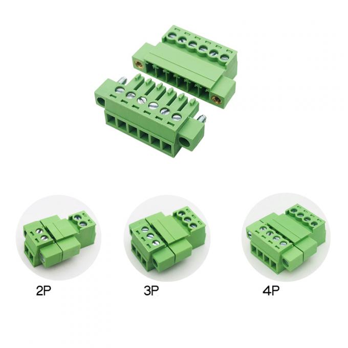3.81mm Spacing Interlocking Flange Docking Screw Terminal Blocks