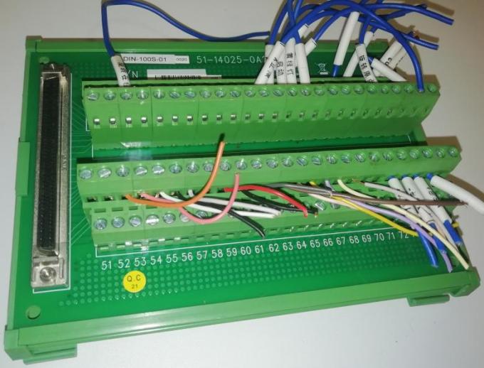 SCSI 100 Pin Connector DIN Rail Mounting Type Terminal Blocks Module
