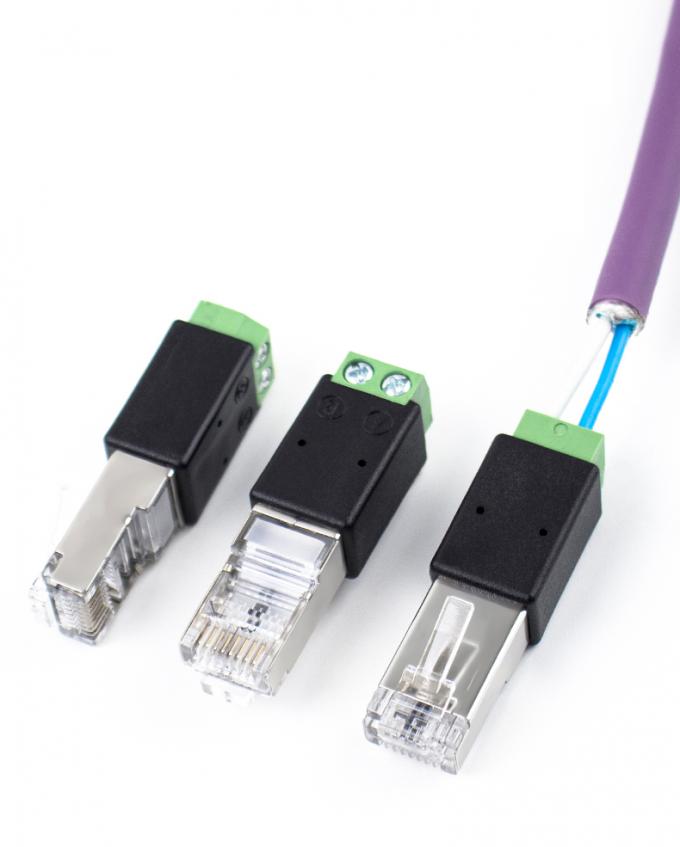 RJ45 Network Male 8P8C to RS485 Screw Terminal Block Adapter