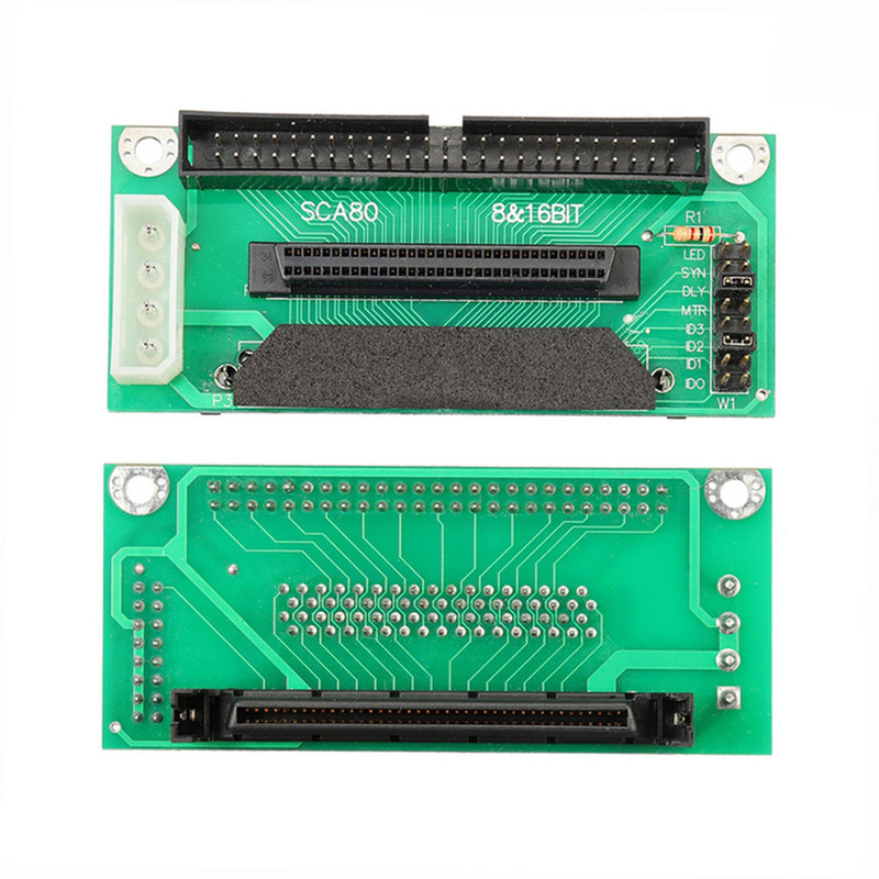 SCSI SCA 80 Pin to 68Pin to 50 Pin IDE Hard Disk Adapter ...